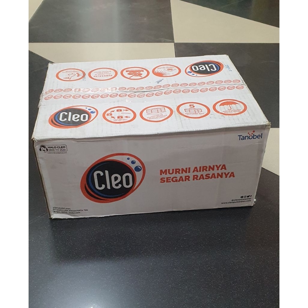 Jual Cleo Purified Drinking Water 12 Botol @ 1000ml | Shopee Indonesia