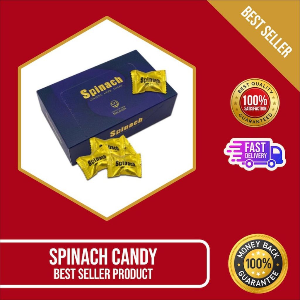Jual Spinach Herbal Candy Ekstrak Ginseng Unique Green Treat, Exotic ...