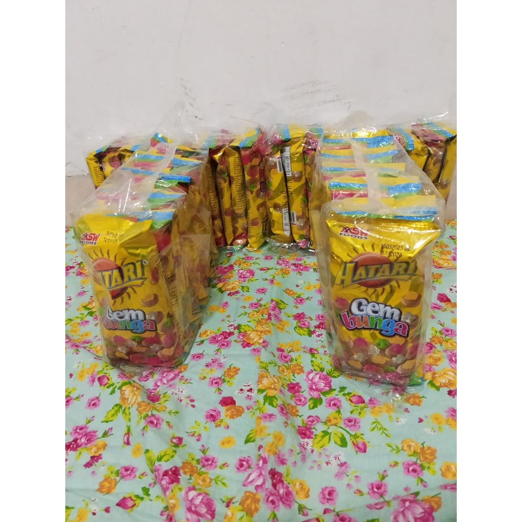 Jual Hatari Gem bunga Biskuit isi 10 bungkus | Shopee Indonesia