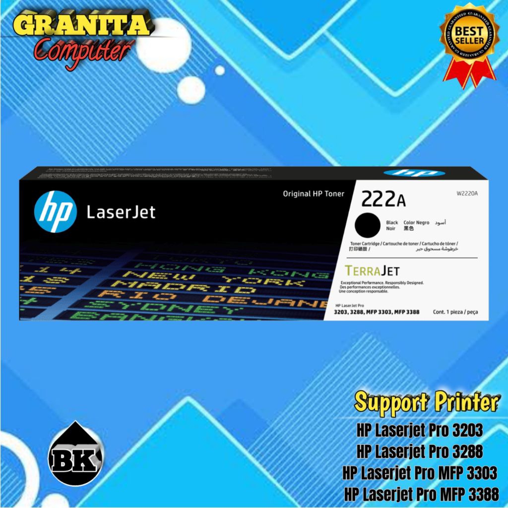 Jual Cartridge Toner Laserjet HP 222A Printer Laserjet Pro 3203, 3288 ...