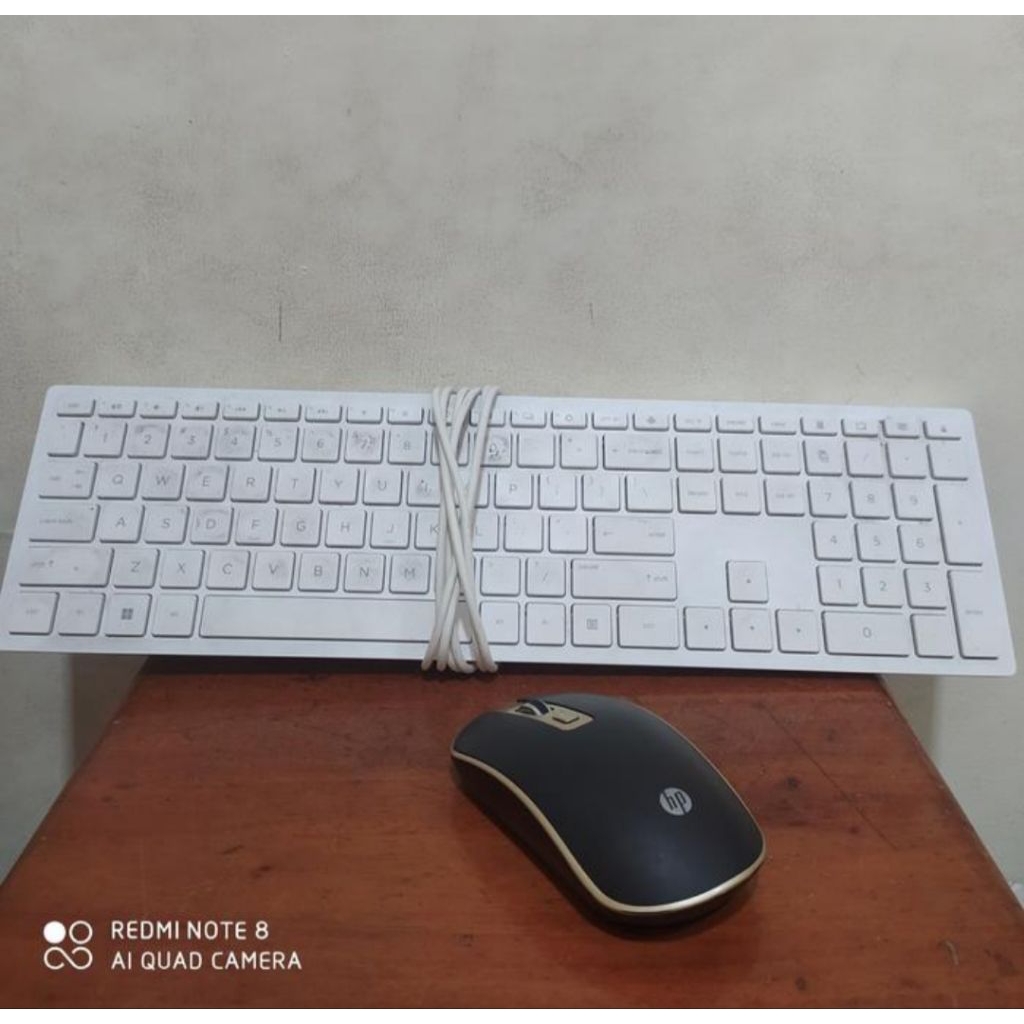 Jual HP Keyboard White + Mouse Original | Shopee Indonesia