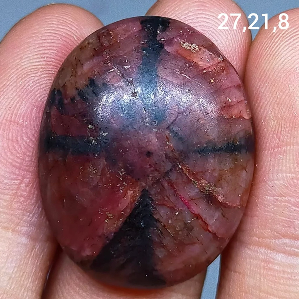Jual batu akik asli ruby tapak jalak antik top hq natural (asli alam ...