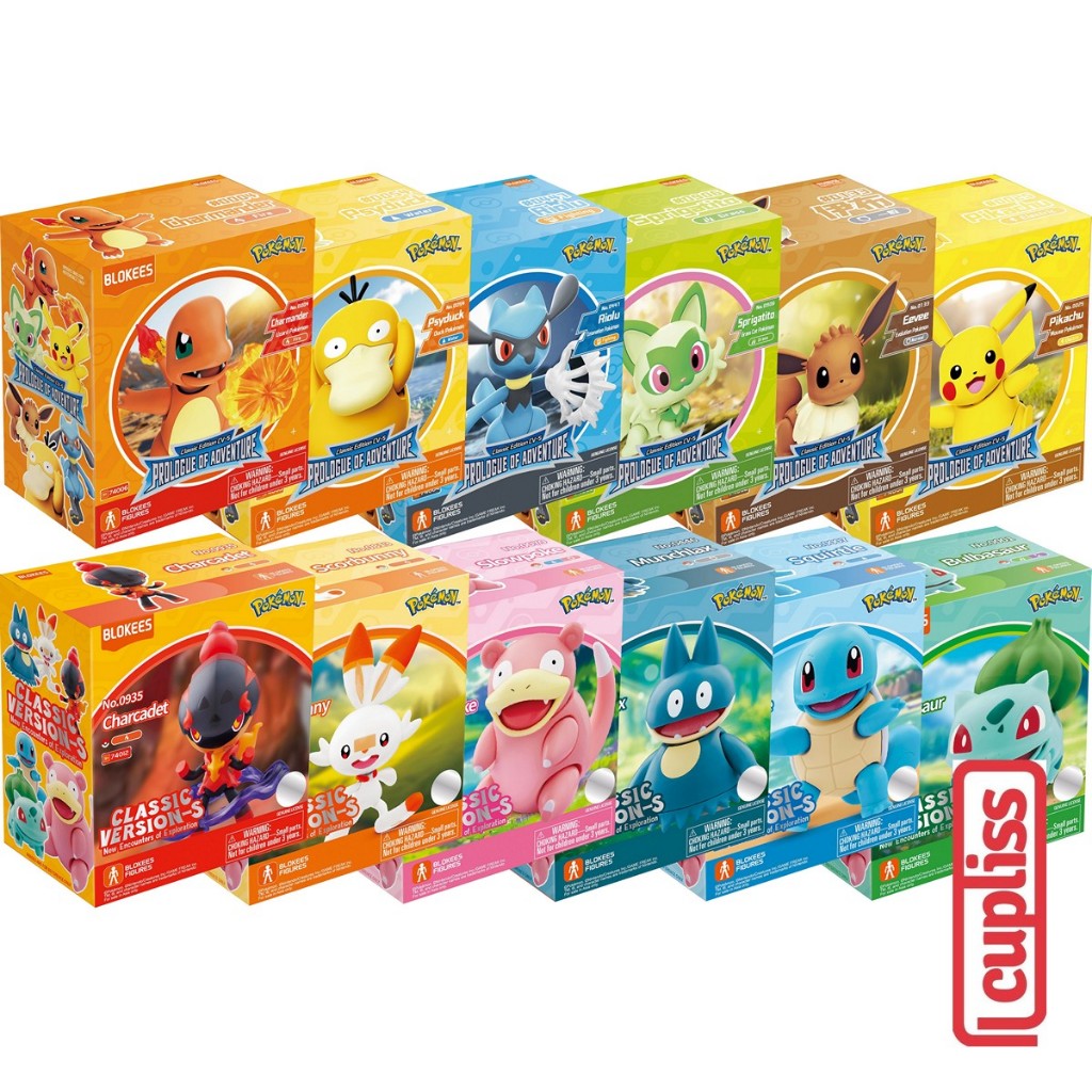 Jual BLOKEES Figure Pokemon Classic Edition CV-S Pikachu Eevee ...
