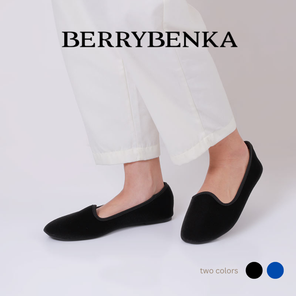 Jual Berrybenka - Sepatu Flatshoes Comfy Wanita Sofia Mawika Velvet ...