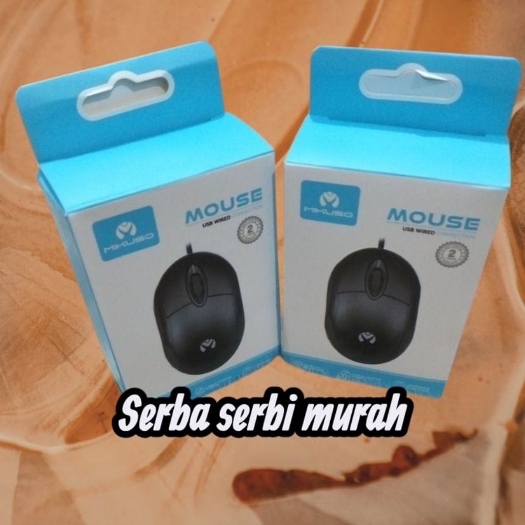 Jual Mouse Mikuso 015U Wired Mouse stb laptop cctv komputer Kabel USB ...