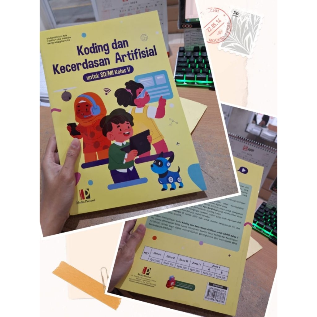 Jual BUKU KODING DAN KECERDASAN ARTIFISIAL BER SK KEMENDIKBUD NOMOR 005/H/ P/2025 KELAS 5 ...