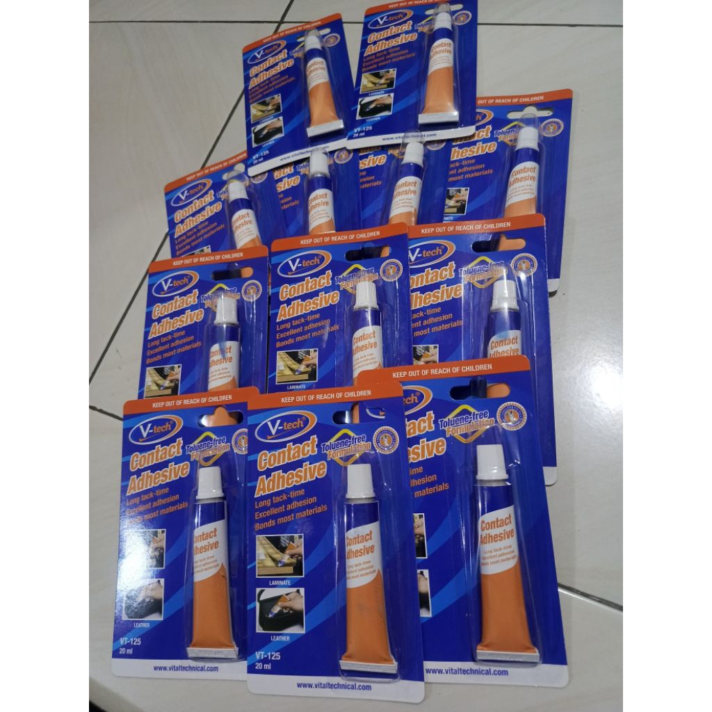 Jual Lem kuning Tube vtect contact adhesive 20 ml/lem serbaguna ...