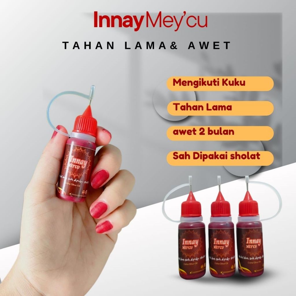 Jual Henna Kuku Innay Meycu – Pewarna Kuku Alami Maroon Pekat, Praktis ...