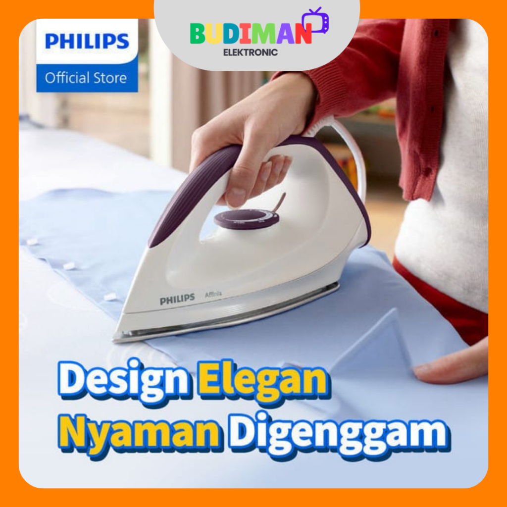 Jual PHILIPS Setrika Kering Affinia GC160/27 Putih Ungu - Setrika ...