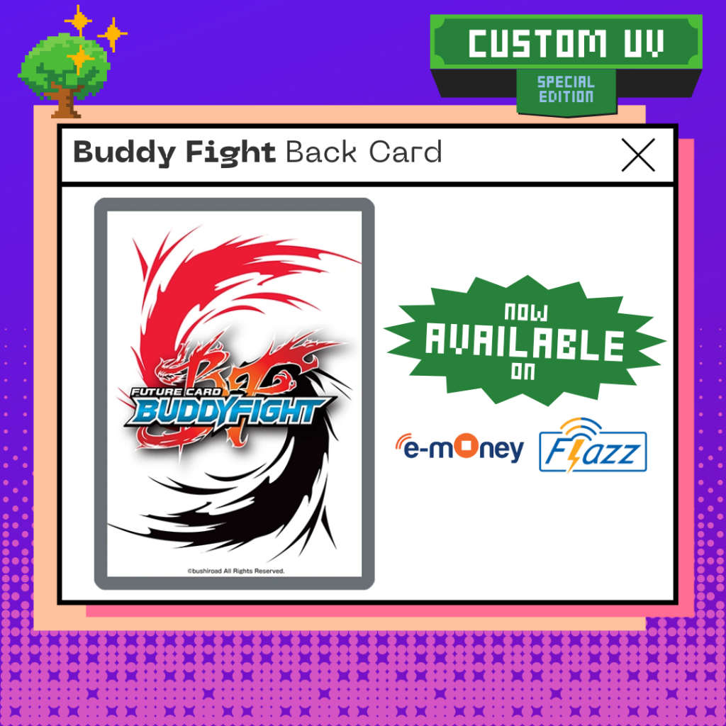 Jual PALING MURAH! e-Money Flazz BUDDY FIGHT CARD Kartu Custom UV Doff ...