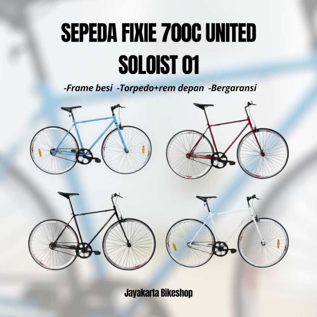 Jual UNITED SOLOIST 01 FIXIE COASTER BIKE 700C – SEPEDA FIXIE RINGAN ...