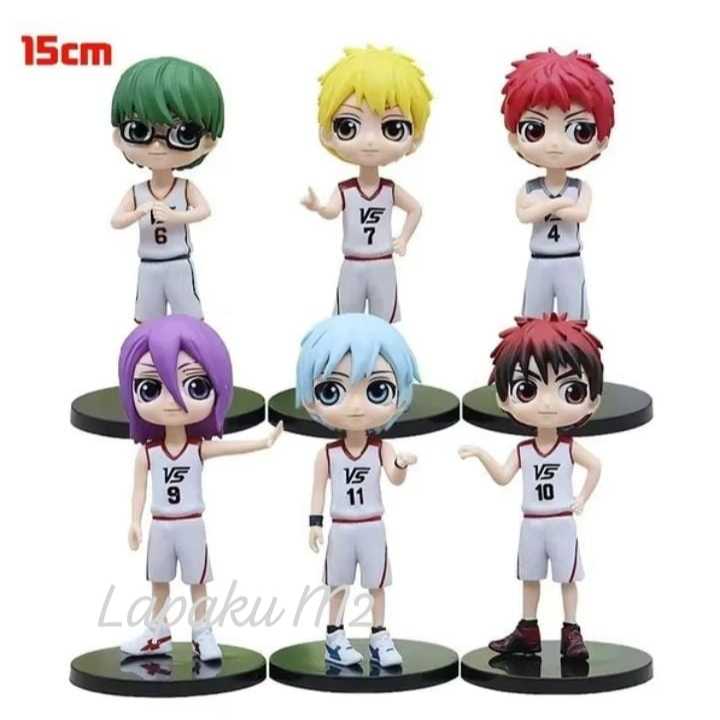 Jual Action Figure Kuroko no basket ball Tetsuya Kagami Taiga set 6pcs ...