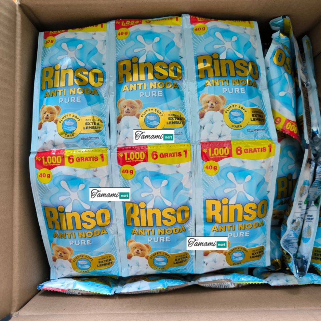 Jual Rinso molto cair sachet beli 6 gratis 1 detergent renceng 1000an ...