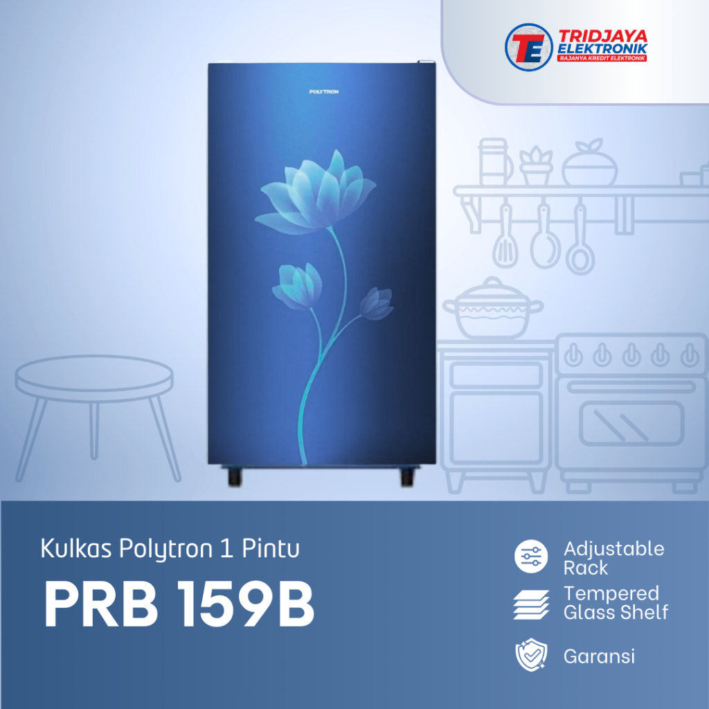 Jual Kulkas Polytron 1 Pintu PRB-159B Blue 150L Daya 65 Watt Termurah ...