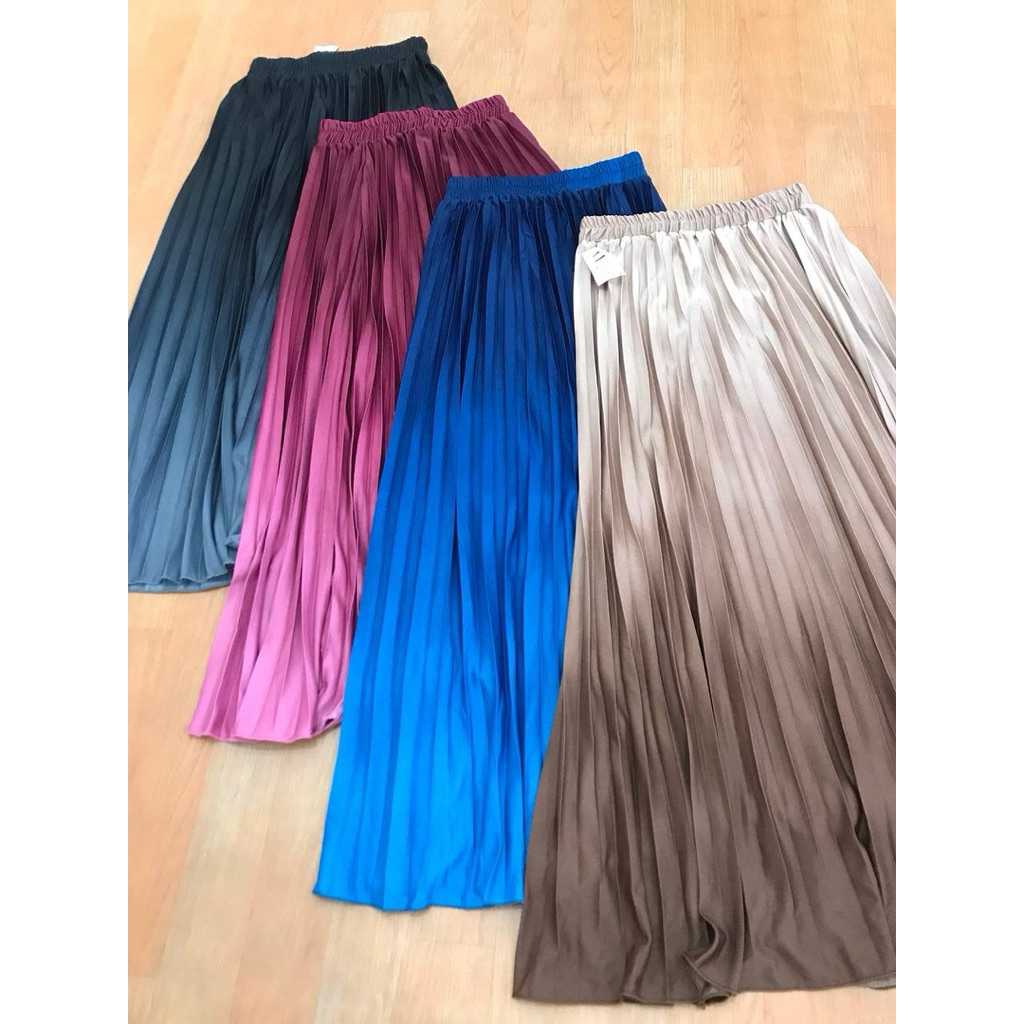 Jual Rok Plisket Kombinasi Warna | Shopee Indonesia