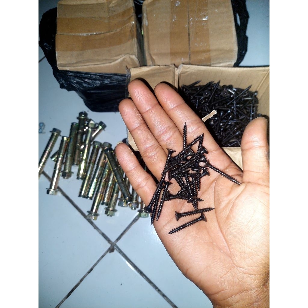 Jual 3.000 Pcs Baut Skrup Plafon Pvc, Skrup GRC / Gypsum | Shopee Indonesia