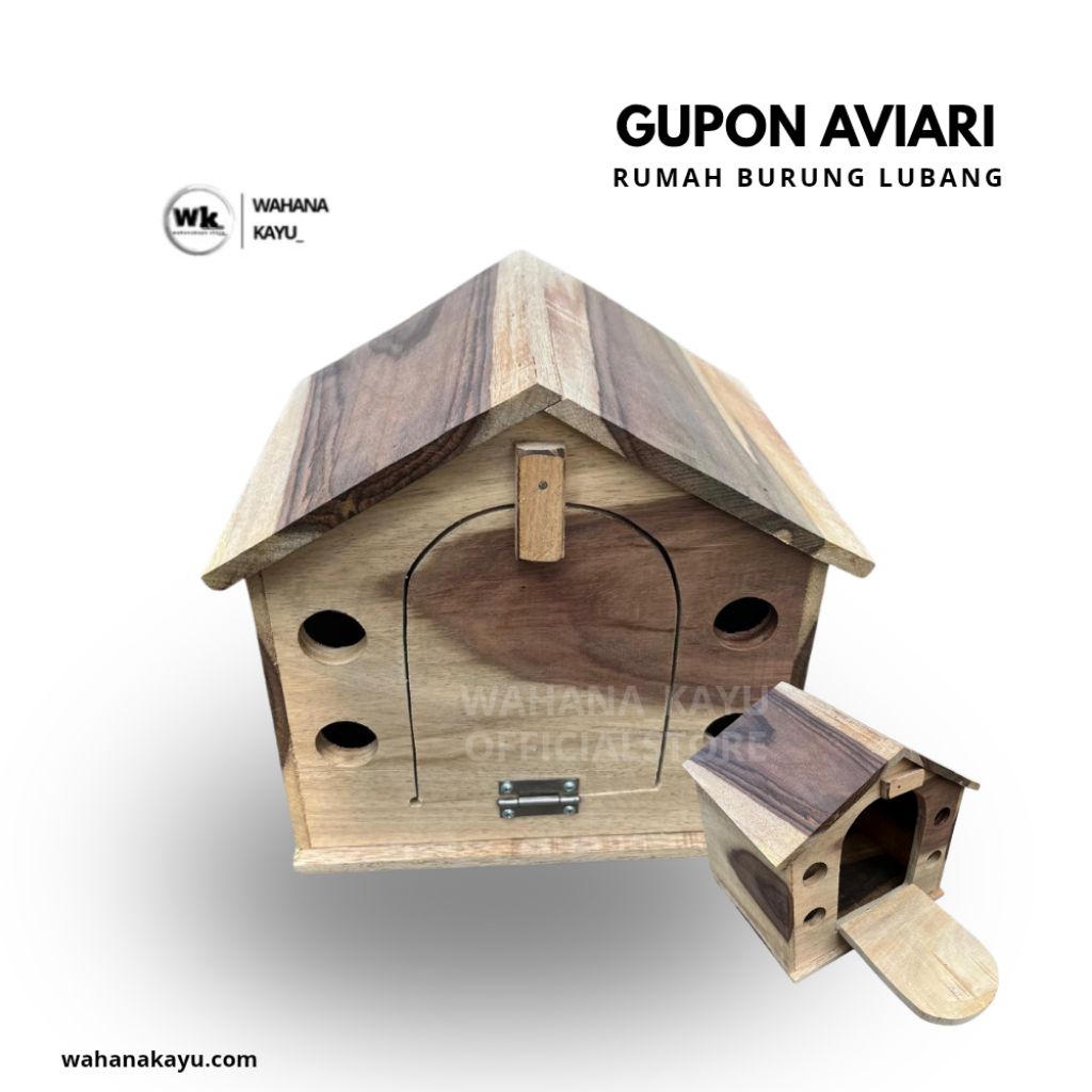 Jual RUMAH BURUNG TUPAI KAYU| RUMAH KANDANG AVIARI BETET | Shopee Indonesia