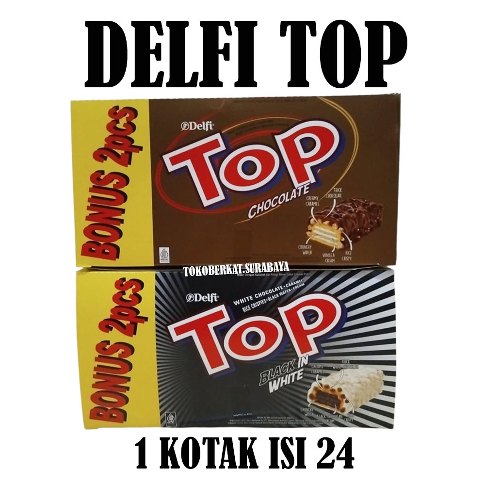 Jual DELFI TOP WAFER CHOCOLATE KOTAK ISI 24 | Shopee Indonesia