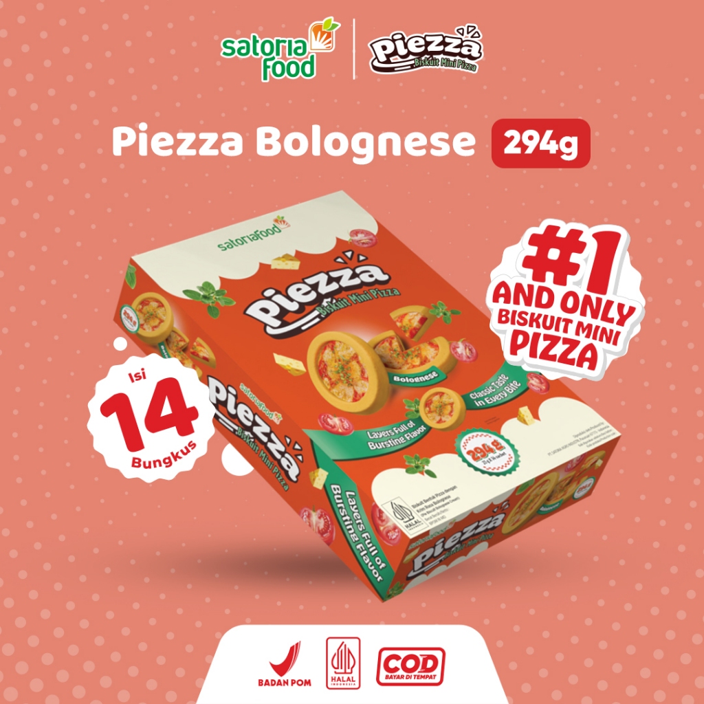 Jual [SPECIAL PAYDAY] SatoriaFood - Piezza Biskuit Mini Pizza 294gr isi ...