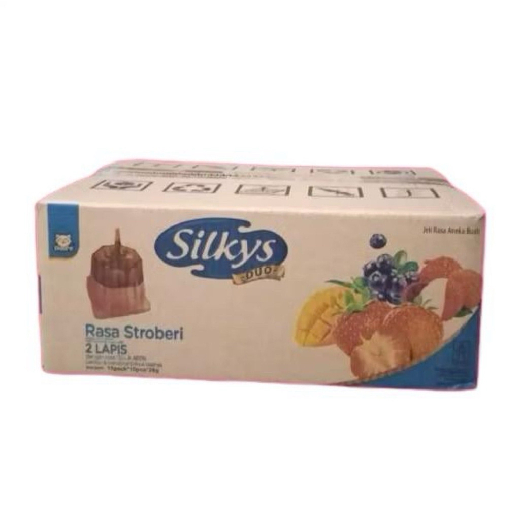 Jual Silkys duo 1 karton kardus isi 15pack Jelly Pudding Food | Shopee ...