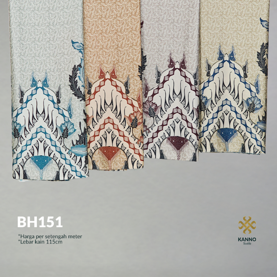 Jual Kain Batik Halus Semi Sutra BH151 Motif Bunga Warna Hijau Mint ...