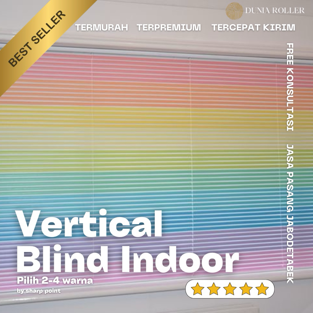 Jual Venetian Blinds 2-4 Warna Krey Alumunium Indoor TERMURAH Merk ...