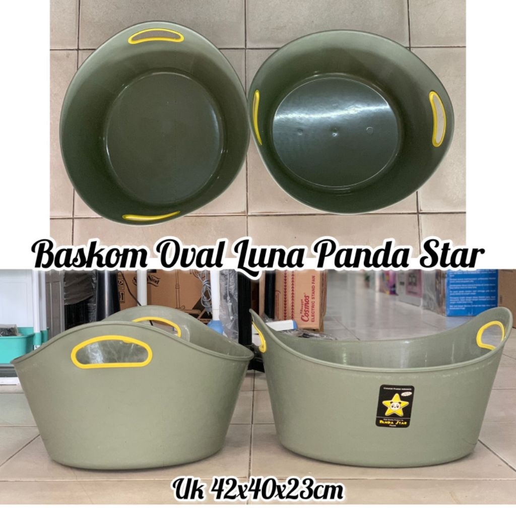 Jual Baskom Oval Abu Panda Star | Shopee Indonesia