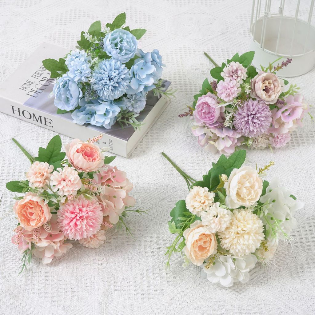 Jual Bunga 7 Head Flower Combination Artificial/Bunga Kombinasi Palsu ...