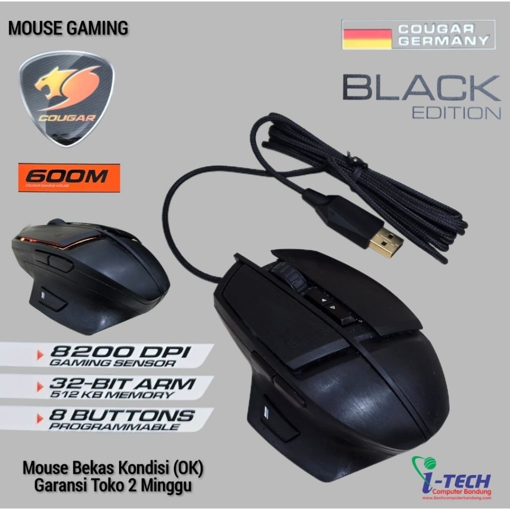 Jual MOUSE GAMING COUGAR 600M ORIGINAL | Shopee Indonesia