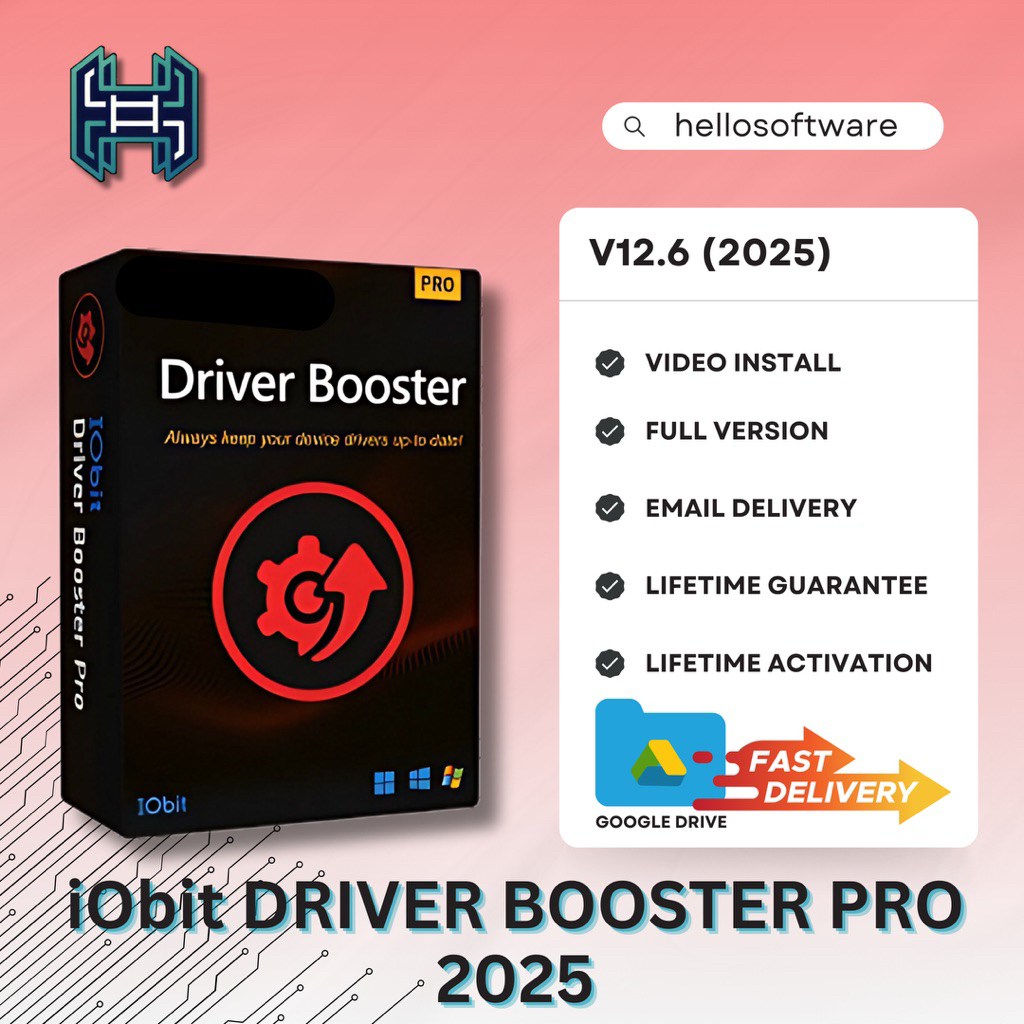 Jual IObit Driver Booster Pro 2025 v12.6.0.620 Full Version (Versi ...