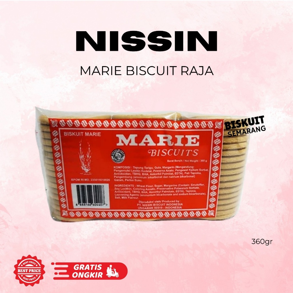 Jual Nissin Marie Raja 360gr Biskuit Marie Lembut | Shopee Indonesia