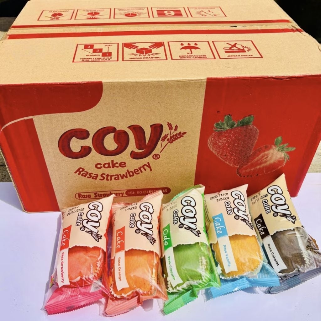 Jual Roti Coy Cake Mix Varian Rasa isi 60 Bungkus Per Dus | Shopee ...