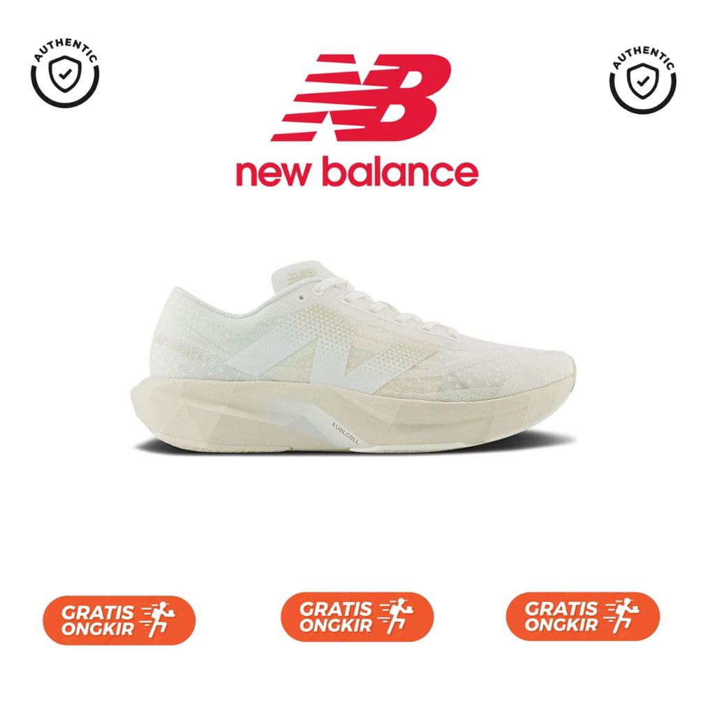 Jual Sepatu Running NEW BALANCE FUELCELL REBEL V4 White Linen | Shopee ...