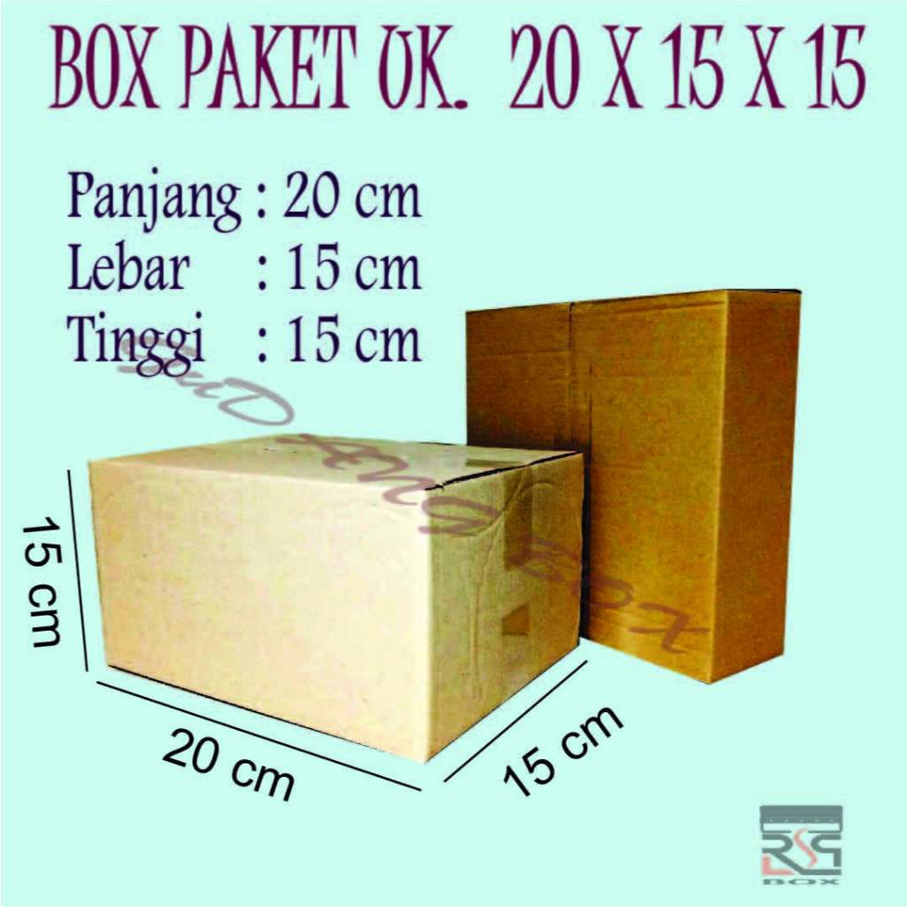 Jual kardus ukuran 20x15x15 cm Box packing murah dus paket | Shopee ...