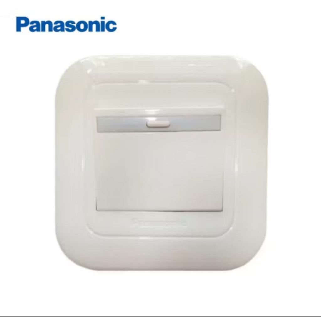 Jual PANASONIC SAKLAR ENGKEL /TUNGGAL / SINGLE 1 GANG WIDE SERIES PUTIH ...