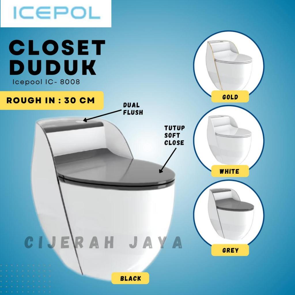 Jual Icepol Closet Duduk Kloset Duduk Toilet Duduk Toilet WC Minimalis ...