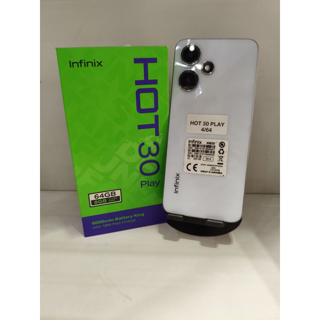 Jual INFINIX HOT 30 PLAY UNIT SECOND ORIGINAL BERGARANSI RESMI ...