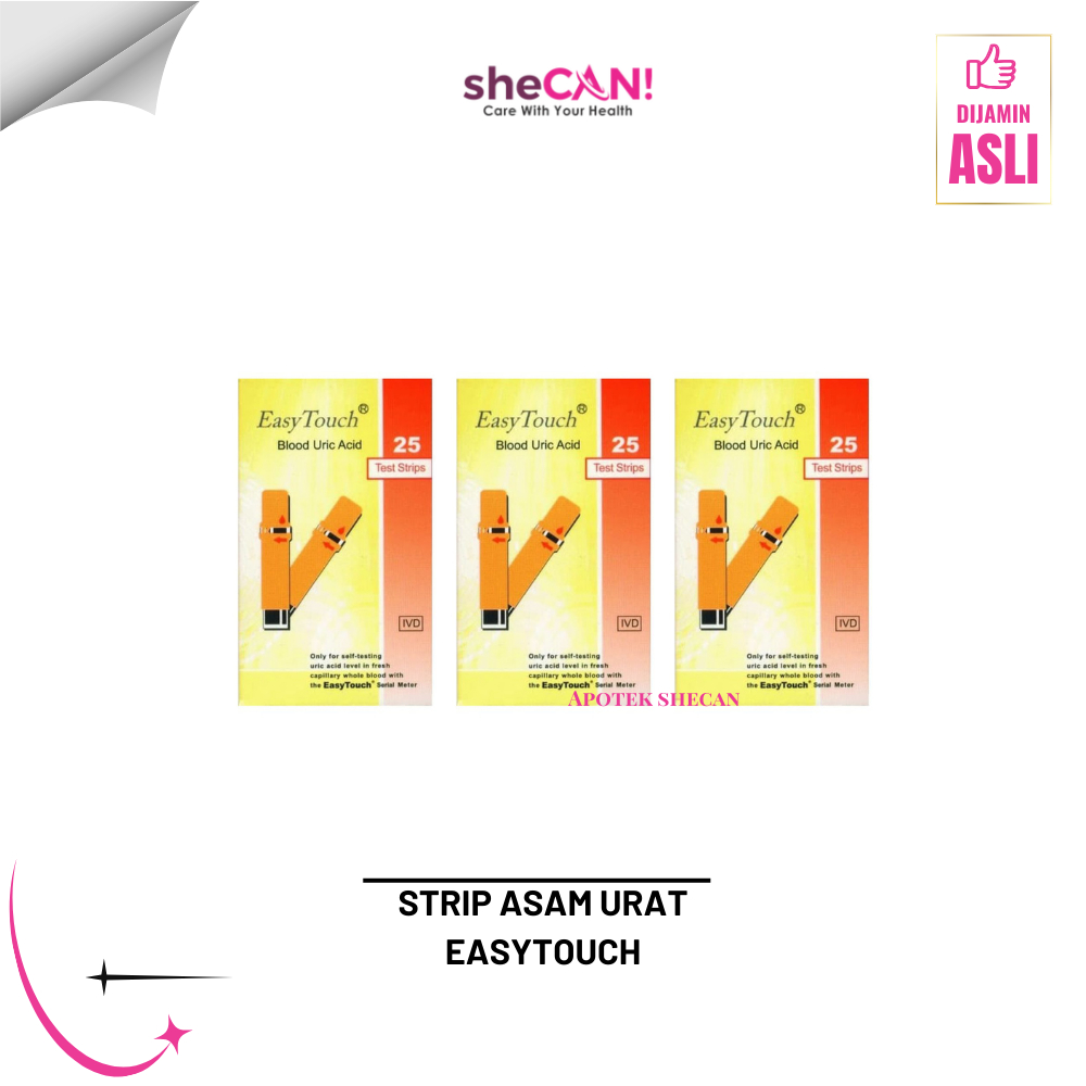 Jual Strip asam urat Easy touch / stik uric acid easytouch | Shopee ...