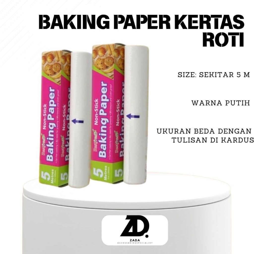 Jual Baking Paper Kertas Baking Kertas Alas Roti Cake Kue Kertas ...