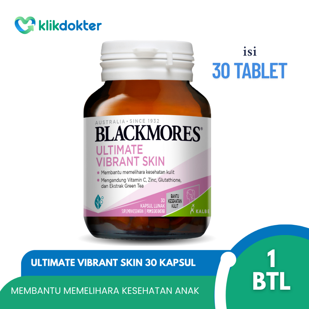 Jual Blackmores Ultimate Vibrant Skin 30 Tablet - Memelihara Kesehatan ...