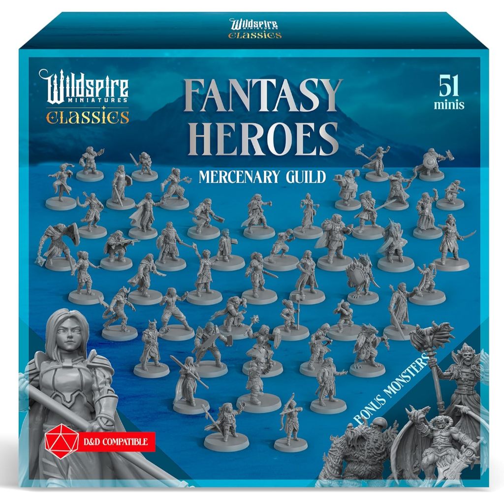 Jual Classic Heroes - Mercenary Guild - 51 Paintable Characters for DND ...