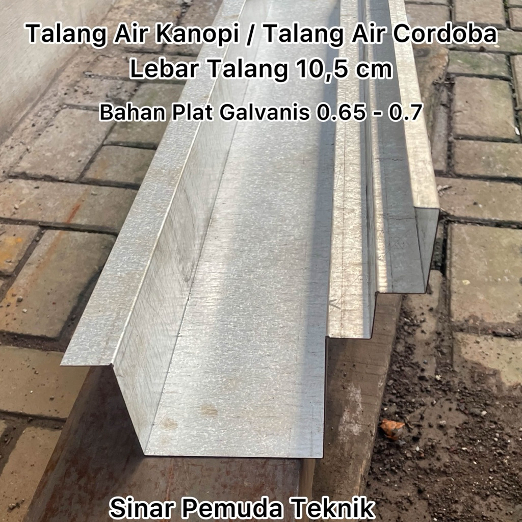 Jual Talang Air Kanopi Besi Galvanis / Talang Air Cordoba / Talang Air ...