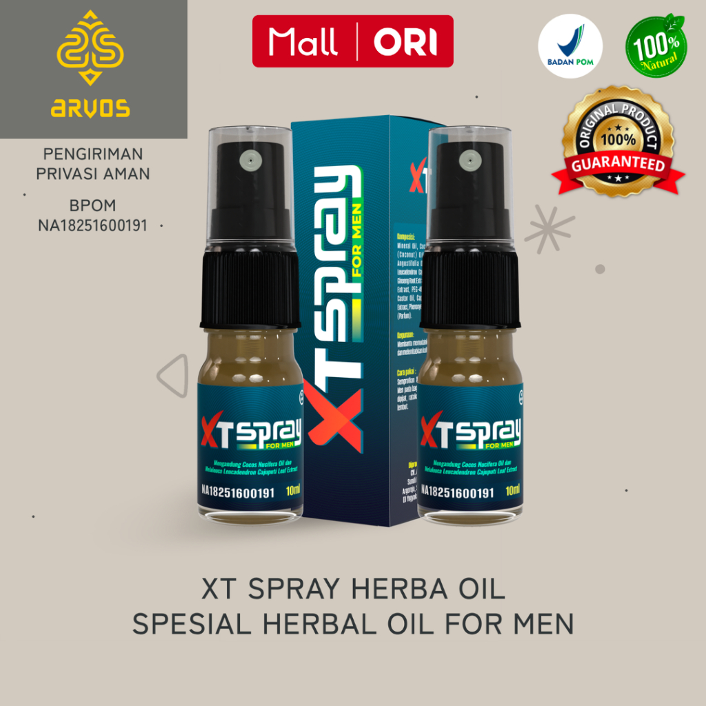 Jual XT Spray Herba Oil Minyak Pijat Tahan Lama - | Shopee Indonesia