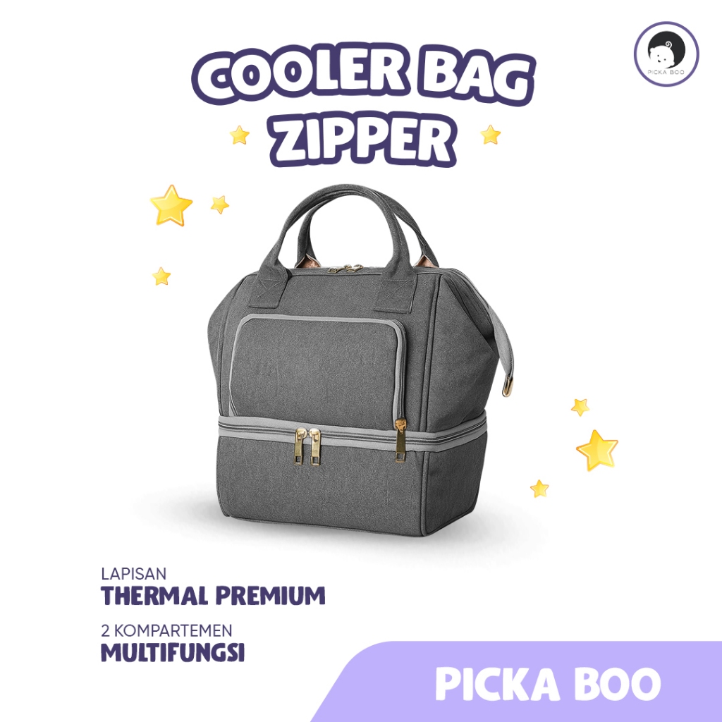 Jual PICKA BOO Cooler Bag ZIPPER Asi Mpasi Tas Multifungsi 2 ...