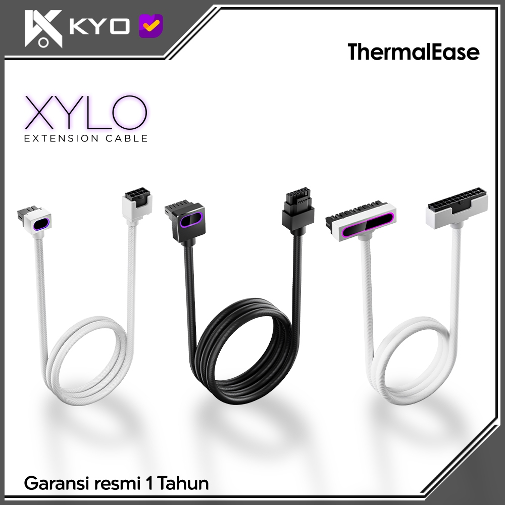 Jual ThermalEase XYLO Extension Cable 8Pin CPU / 8Pin GPU / 16Pin ...