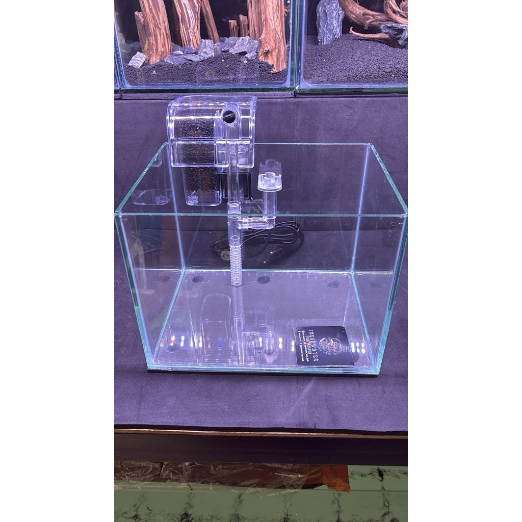 Jual Aquarium Kaca Set Sama Filter / Aquarium Uk 20x15x15cm | Shopee ...