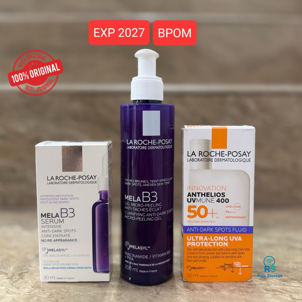 Jual PAKET MELASYL LRP MelaB3 Serum, Mela B3 Cleanser & Sunscreen ...