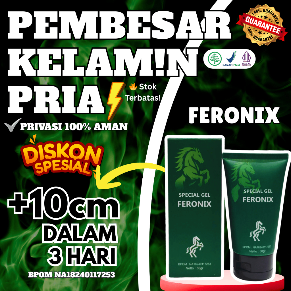 Jual (PEMBESAR) NEW FERONIX GEL ORIGINAL pembesar penis100%ampuh permanen bpom | Shopee Indonesia