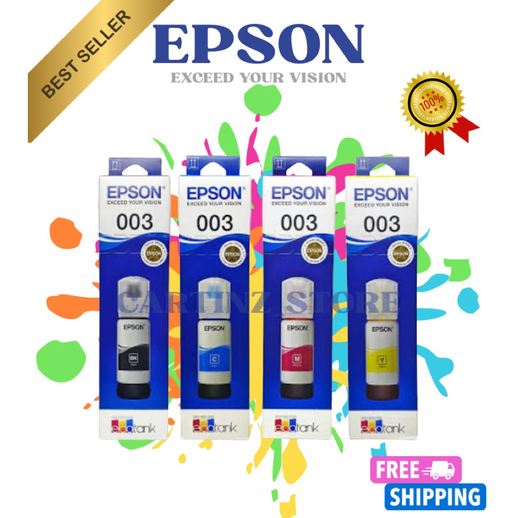 Jual TINTA EPSON 003 SERIES L3110 || L3150 || L3100 || L1110 || L3101 || L5190 | Shopee Indonesia