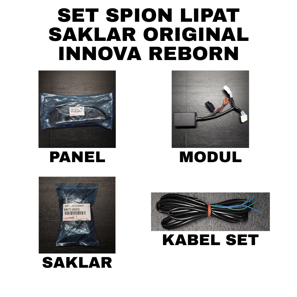 Jual PAKET (TANPA MOTOR) SET SPION SAKLAR ORIGINAL INNOVA REBORN MODUL ...